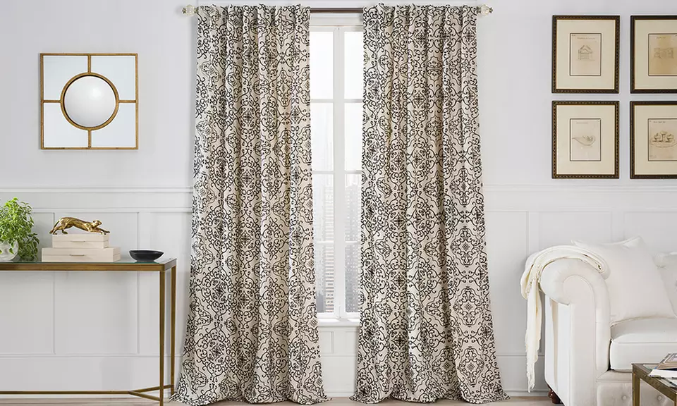 Textured Flocked Window Panel | Groupon Goods