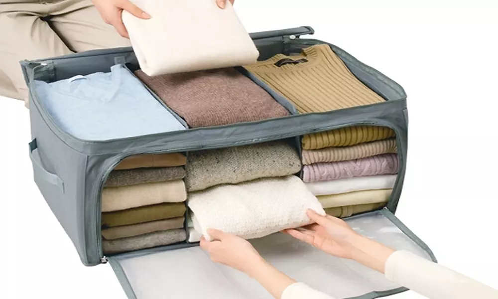 Gray Garment Storage Box | Groupon Goods