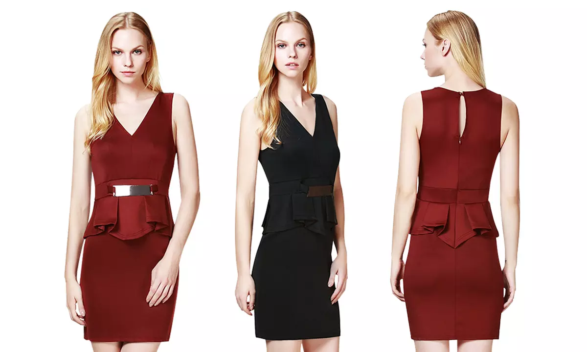 Robe Peplum | Groupon Shopping