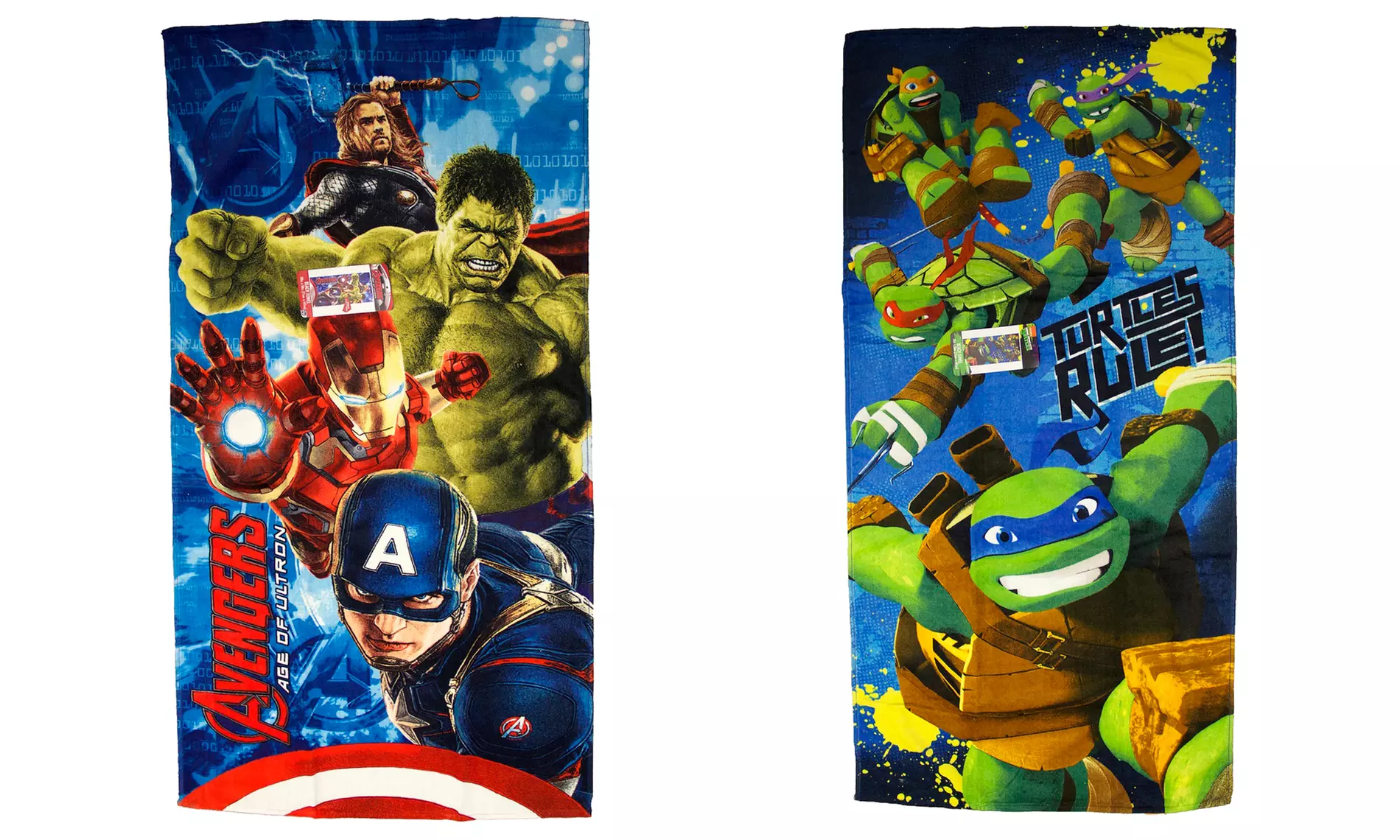 Avengers or TMNT Beach Towel | Groupon Goods