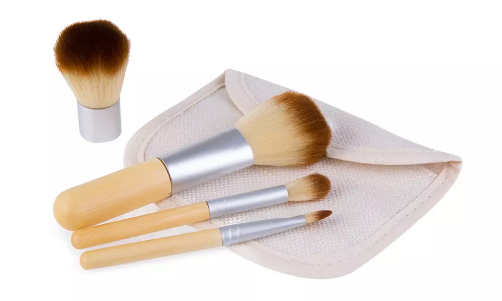 Mini Bamboo Brush Set (4pc.) | Groupon Goods