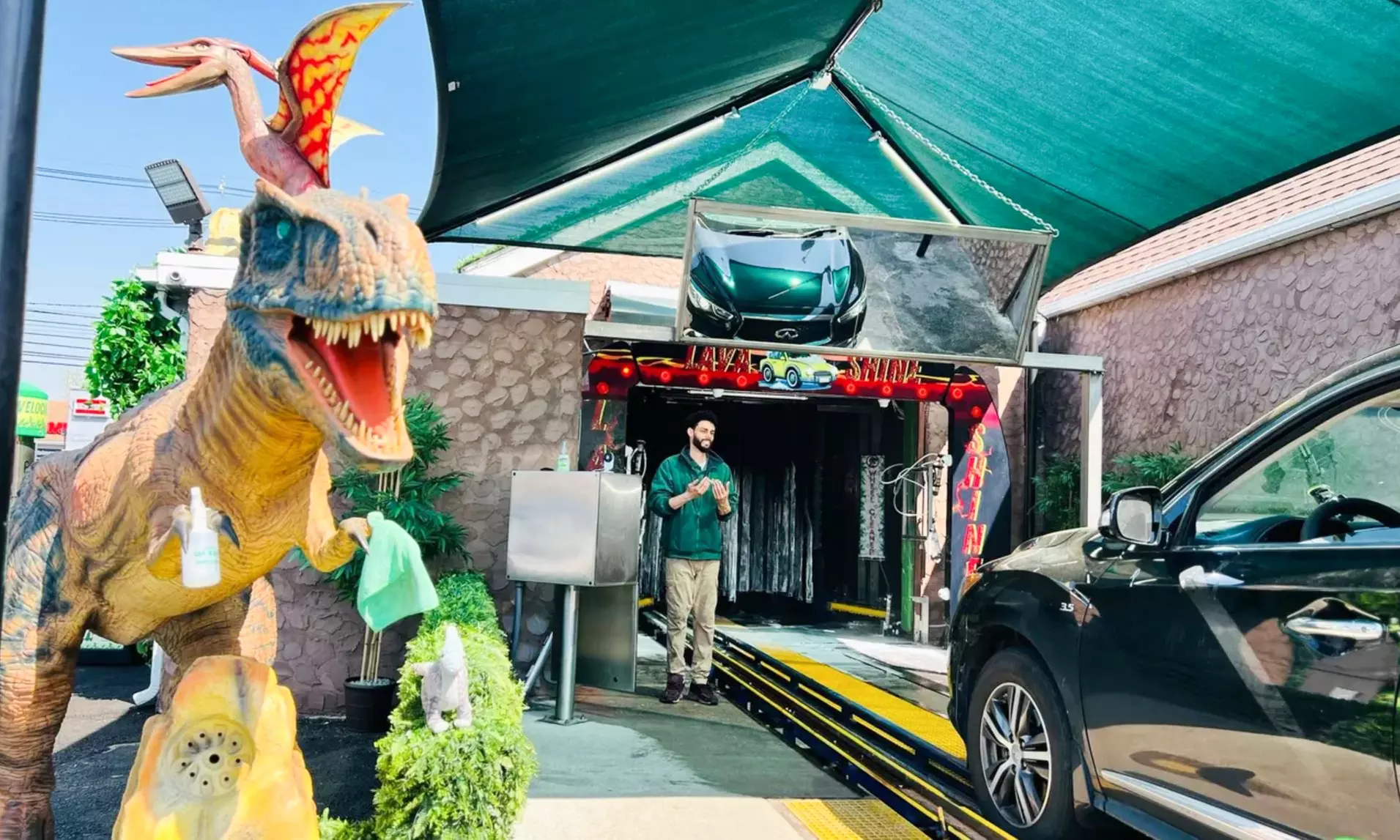 Dinosaur Car Wash - From $9 - Linden | Groupon