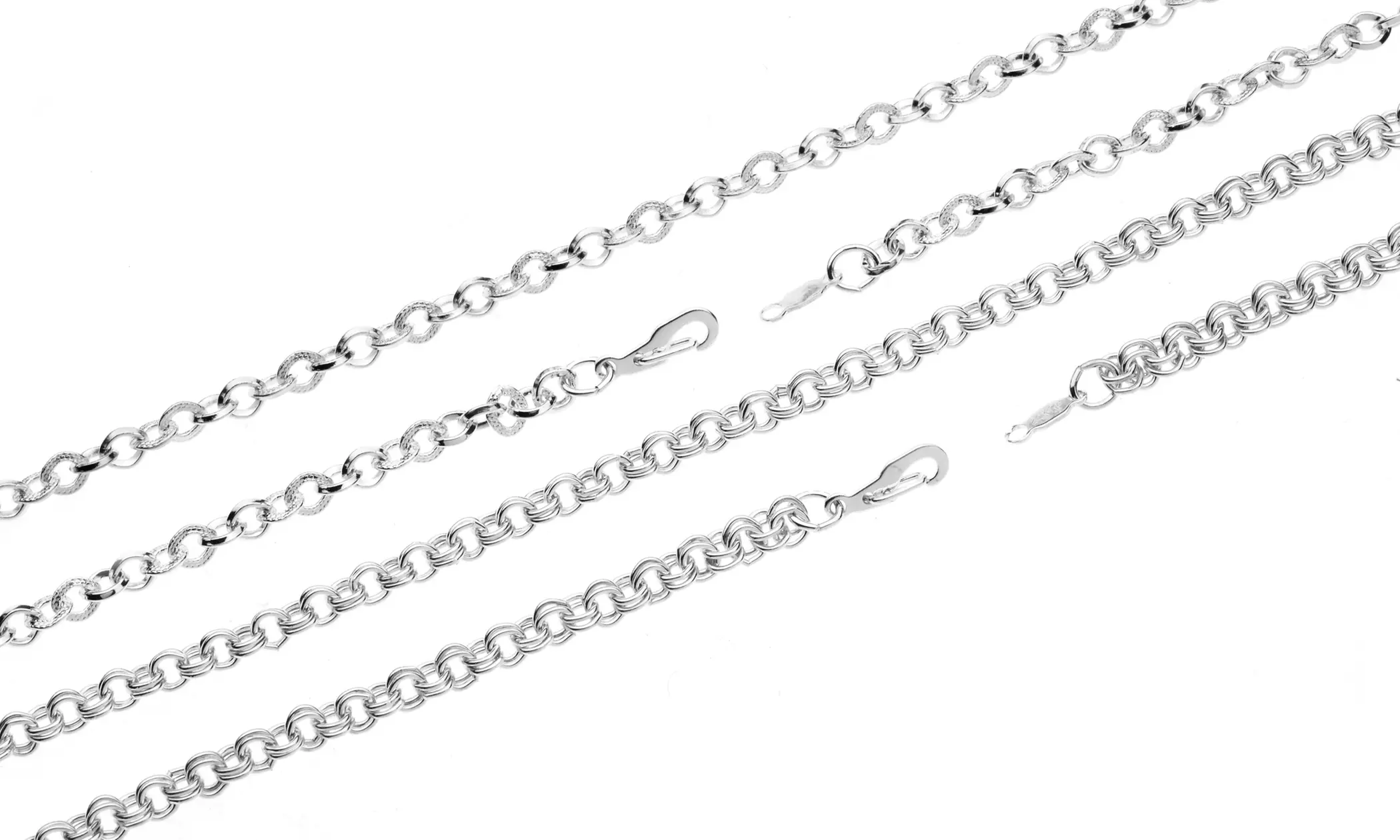 Rolo Necklaces in 18K White Gold | Groupon Goods