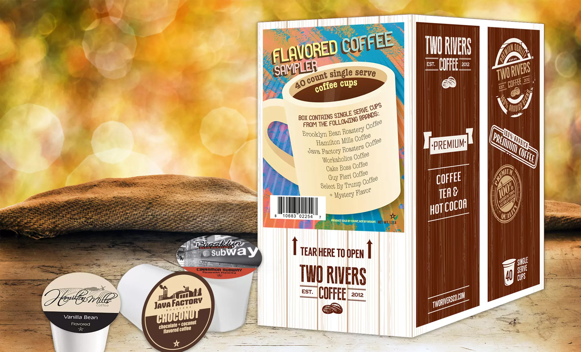 Two Rivers Flavored Coffee Pods | Groupon Goods
