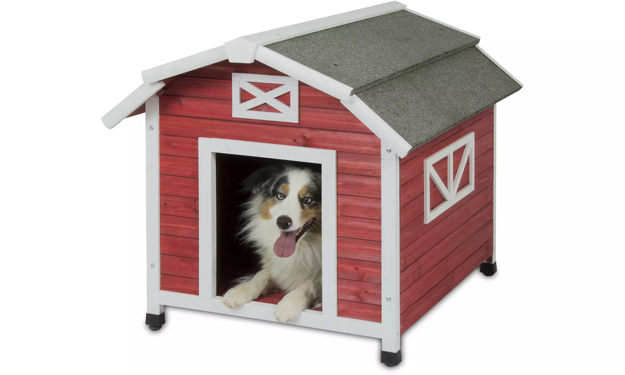 Precision Pet Red Barn Dog House | Groupon Goods