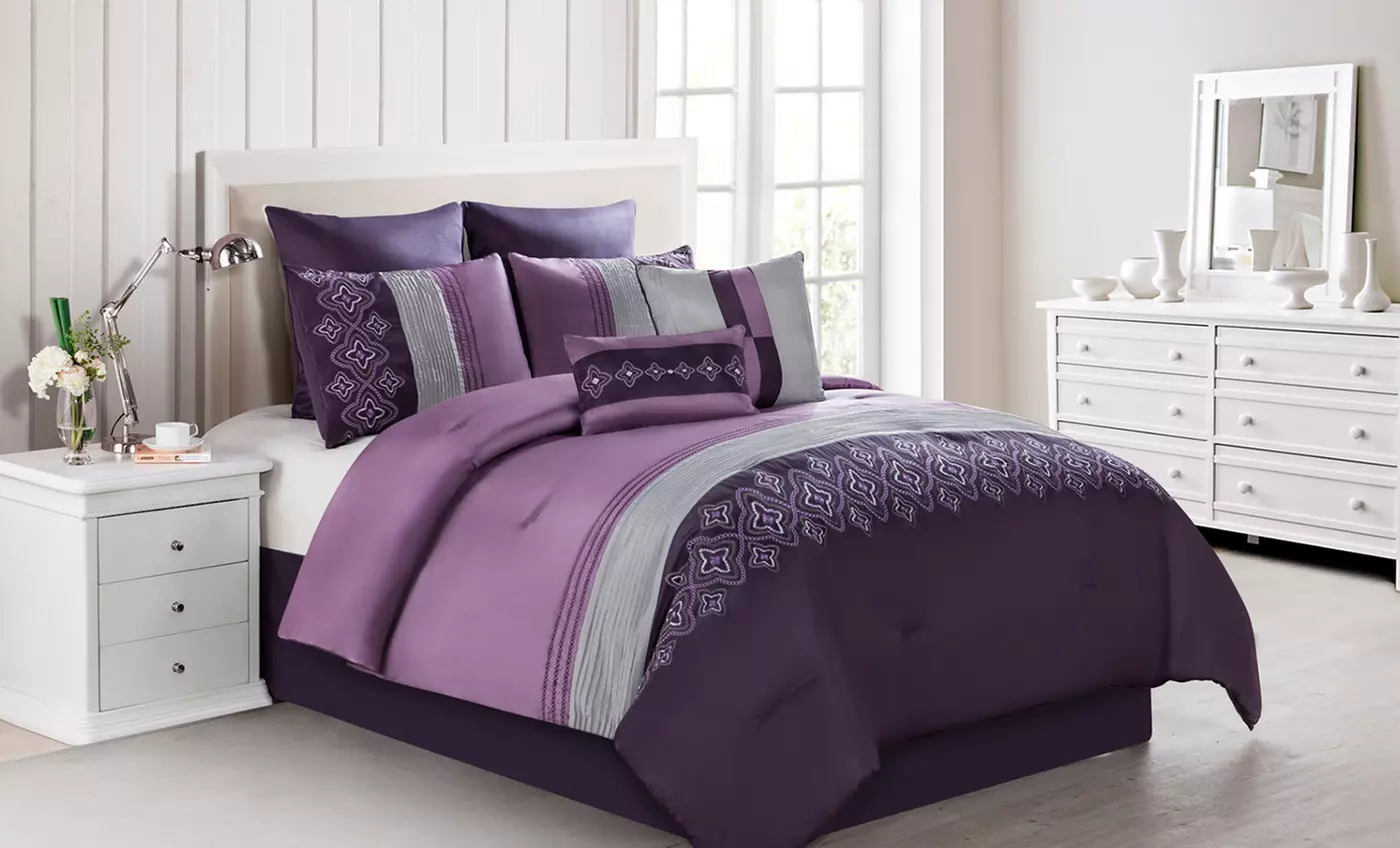 Clermont 8-Piece Comforter Set | Groupon Goods