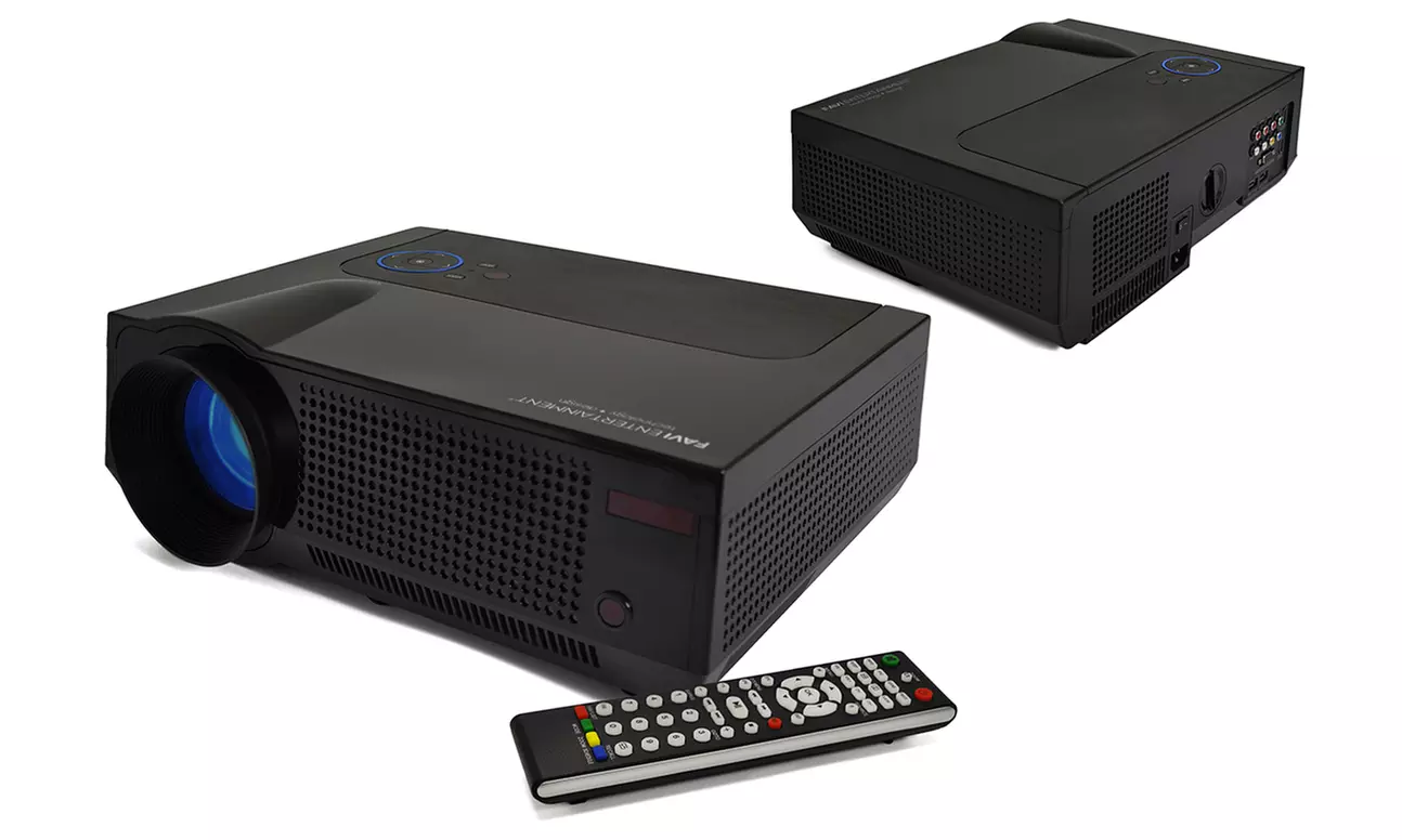 FAVI HD LED Projector and Screen | Groupon Goods