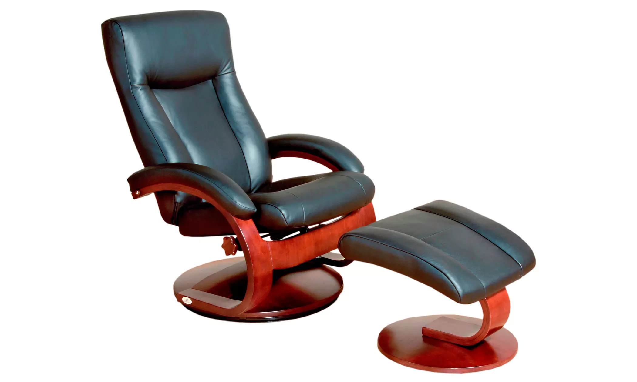 Leather Recliner with Ottoman | Groupon Goods