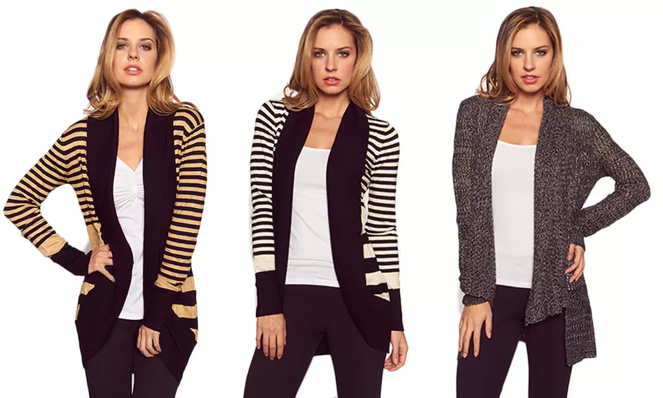 Open-Front Layering Cardigan | Groupon Goods