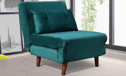 Up To 64% Off Plush Velvet Rhodes Sofa Beds | Groupon