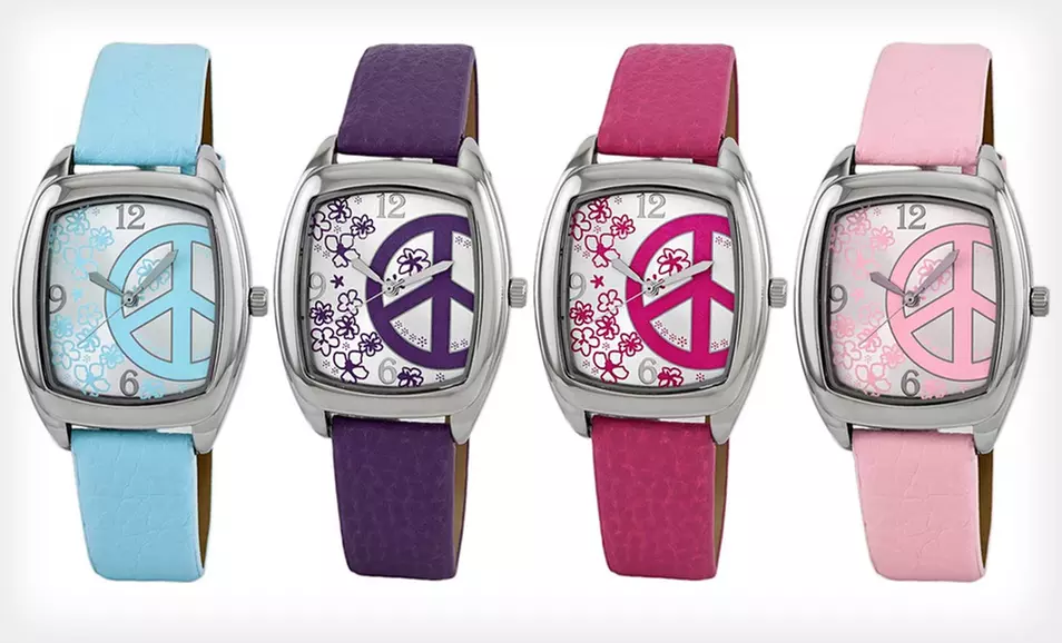 Women's Peace-Sign Watches | Groupon Goods