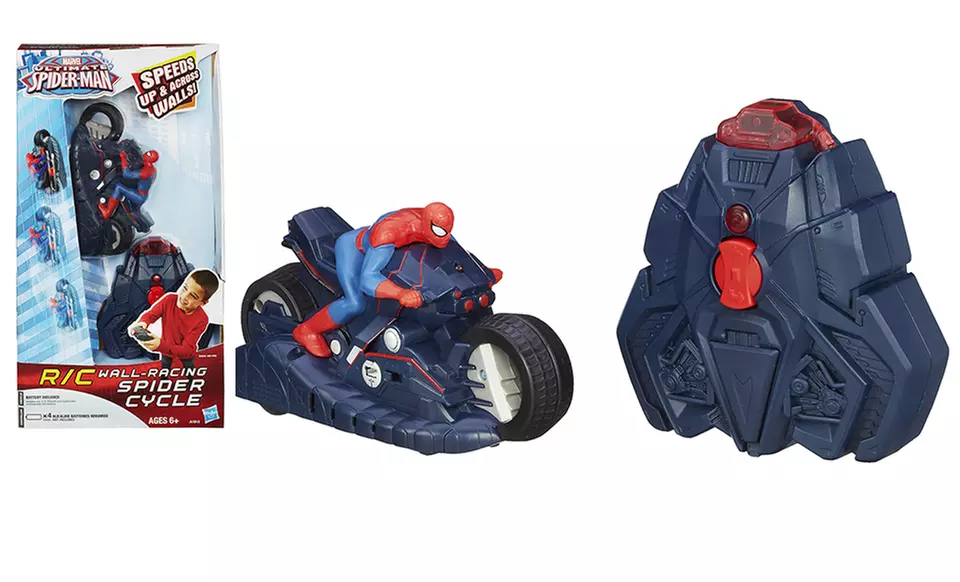 Spider-Man Remote-Control Cycle | Groupon Goods