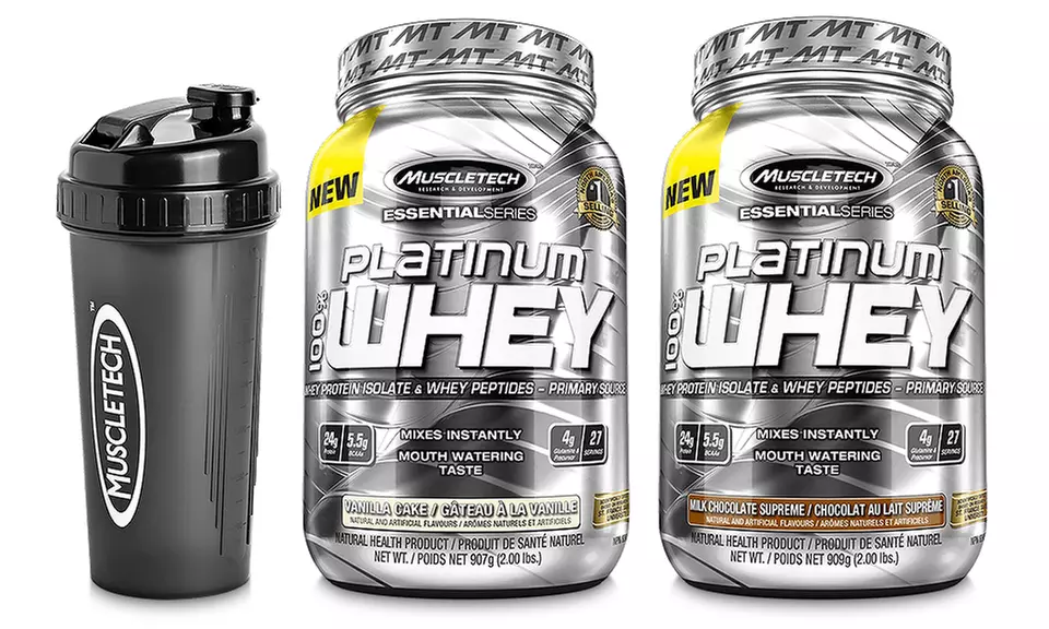 MuscleTech Protein & Shaker Cup | Groupon Goods