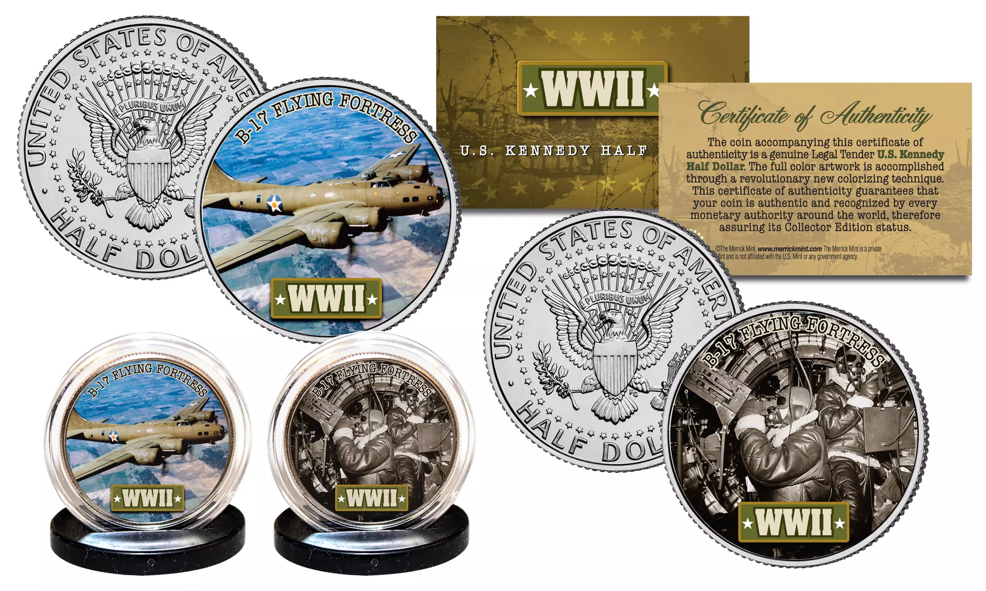 World War II Colorized Coins | Groupon Goods