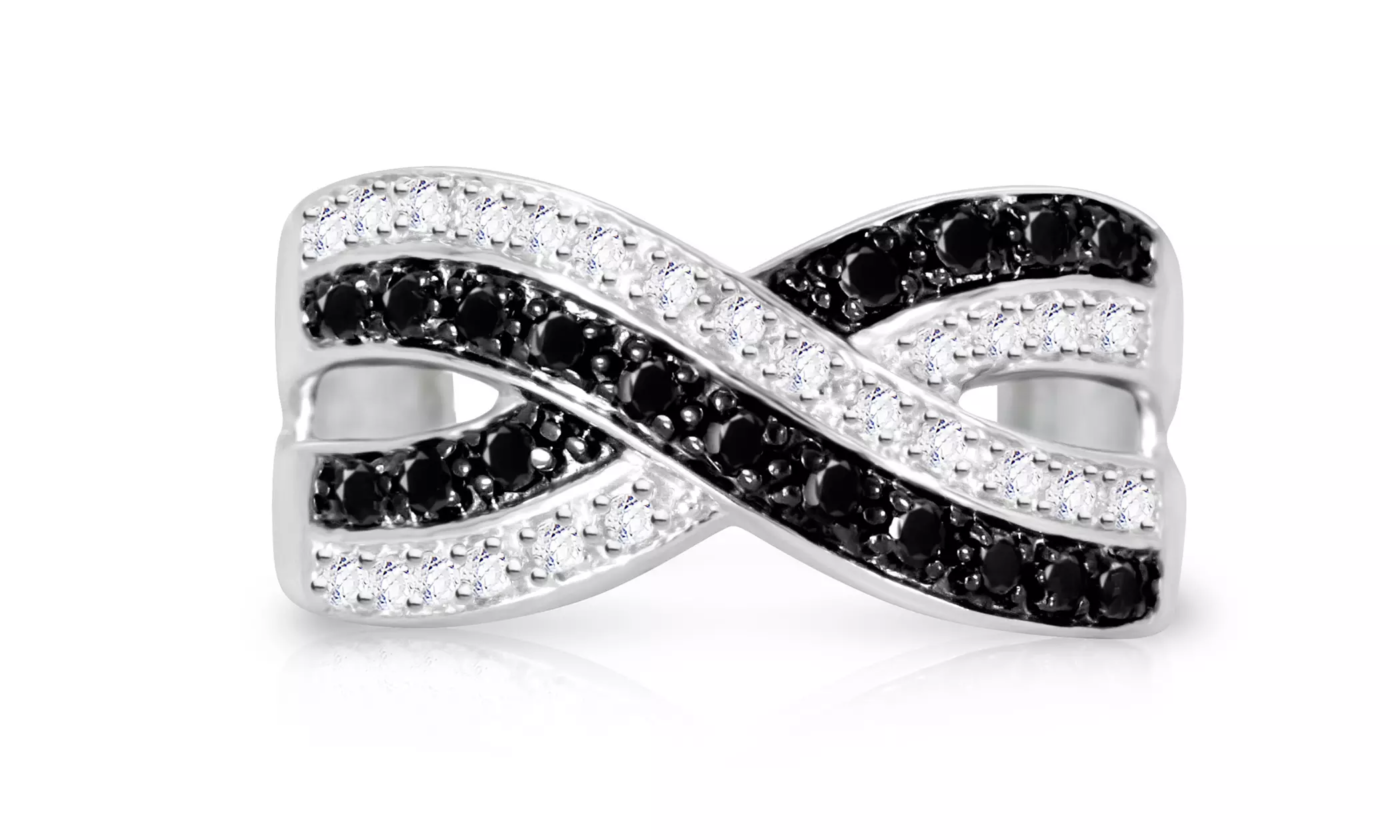 on Diamond Bypass Rings | Groupon Goods