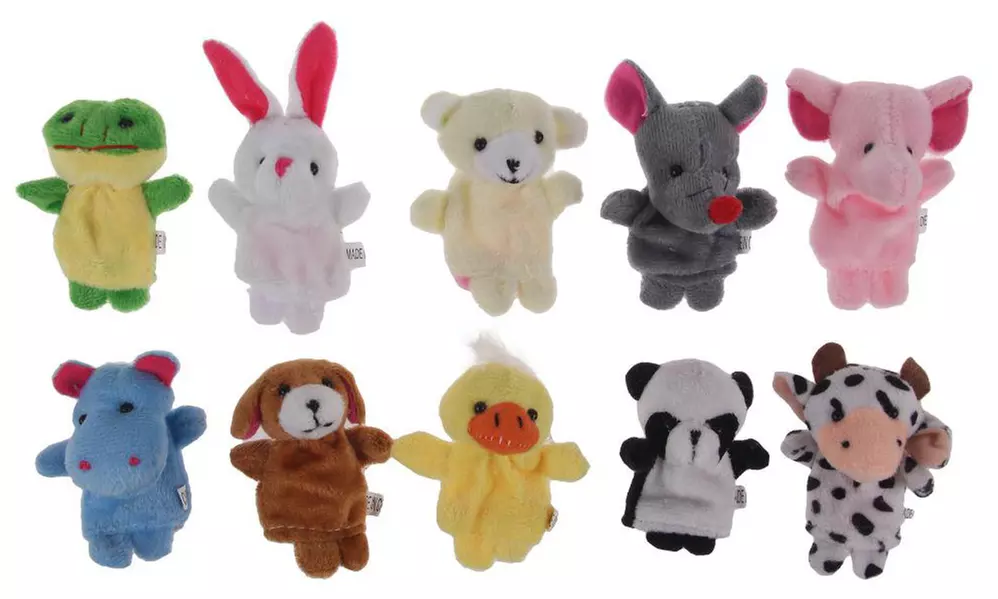 Animal Finger Puppets (10-Piece) | Groupon Goods