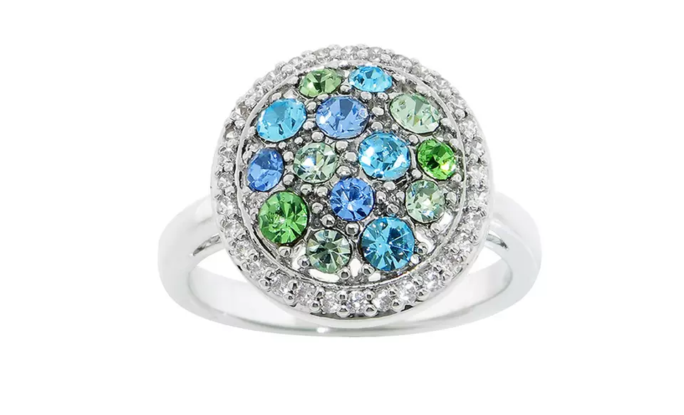 Crystal Color Palette Rings | Groupon Goods