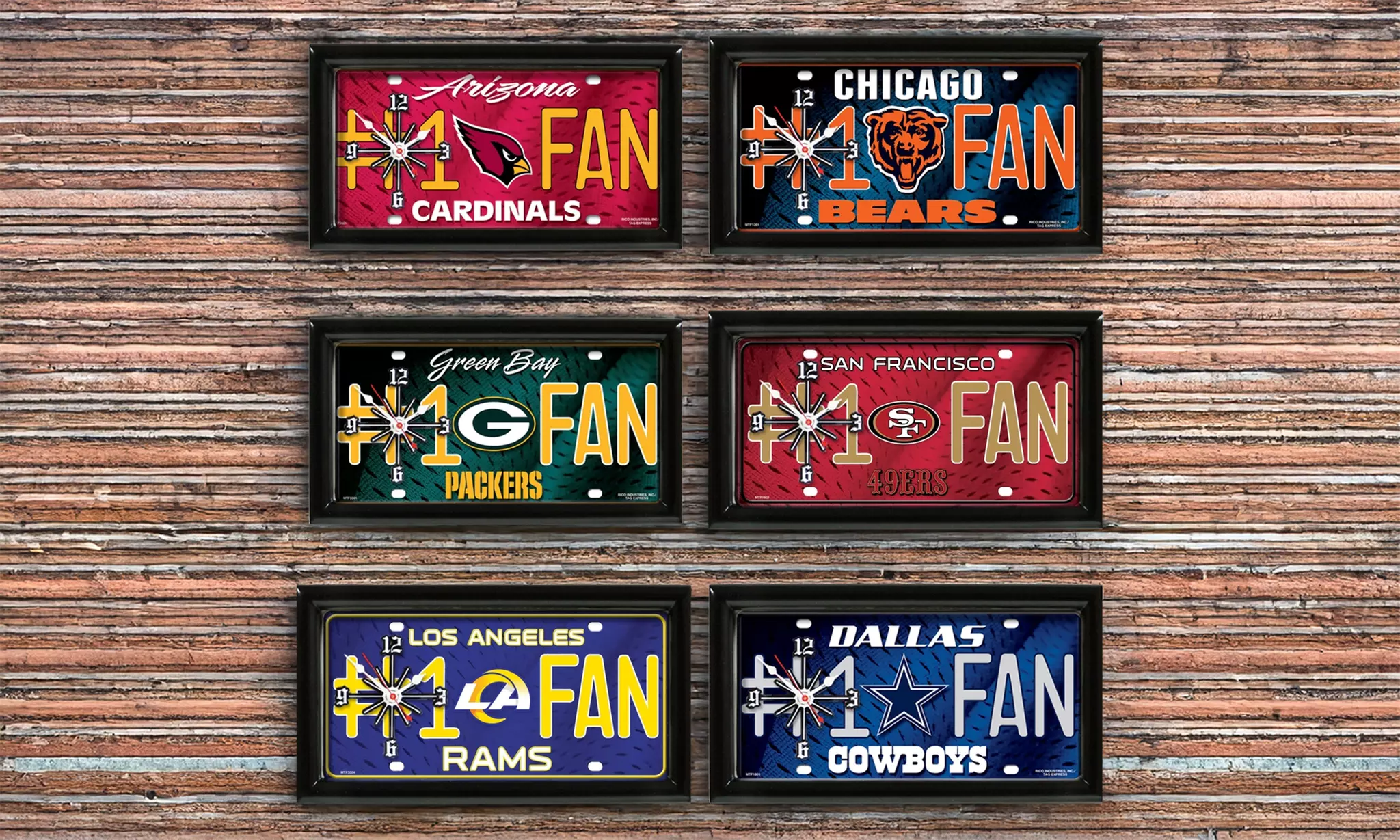 NFL Wall/Desk Analog Clock, #... | Groupon Goods
