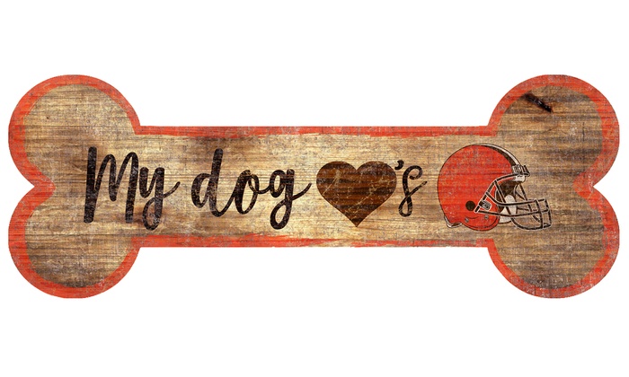 Up To 32% Off on NFL Dog Bone Sign | Groupon Goods