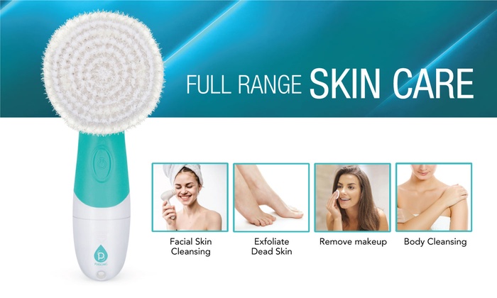 Pursonic Advanced Facial & Body 360-Degree Rotating Cleansing Brush ...