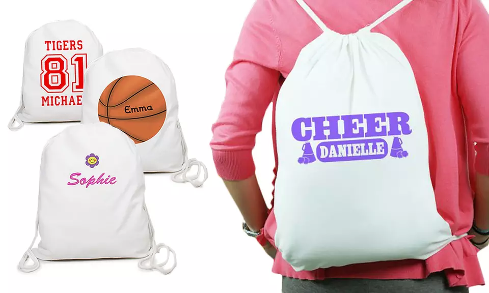 Personalized Drawstring Bags | Groupon Goods
