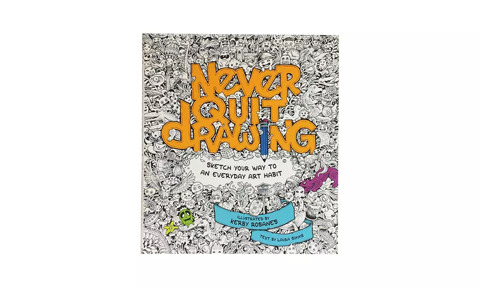 Never Quit Drawing: Sketch Book | Groupon Goods