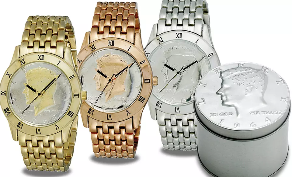 Genuine JFK Coin Men's Watches | Groupon Goods