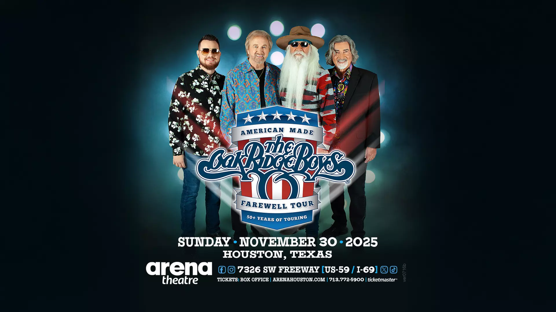 The Oak Ridge Boys – American Made: Farewell Tour at Arena Theatre at ...