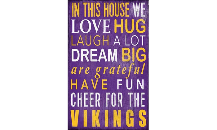 Up To 14% Off on NFL 12"x19" In This House Sign | Groupon Goods
