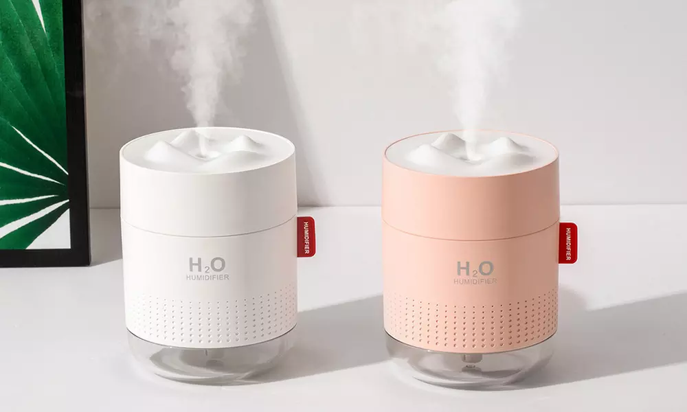 One or Two H2O 500ml Humidifiers with Night Light | Groupon Goods