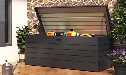 Outdoor Metal Lockable Storage Box | Groupon