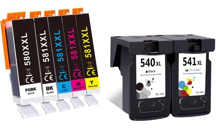 Lot de cartouches compatibles avec Canon ou Pixma | Groupon