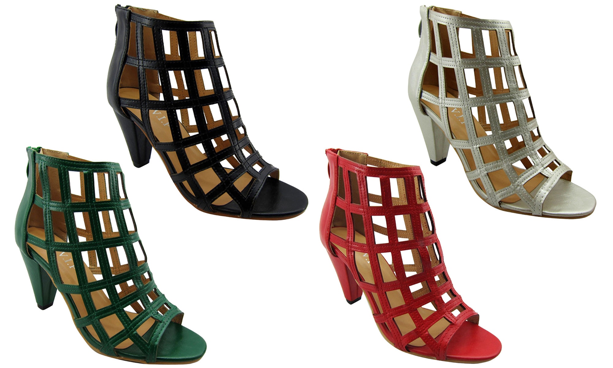 NY VIP 815 Women's Caged Sandals | Groupon Goods