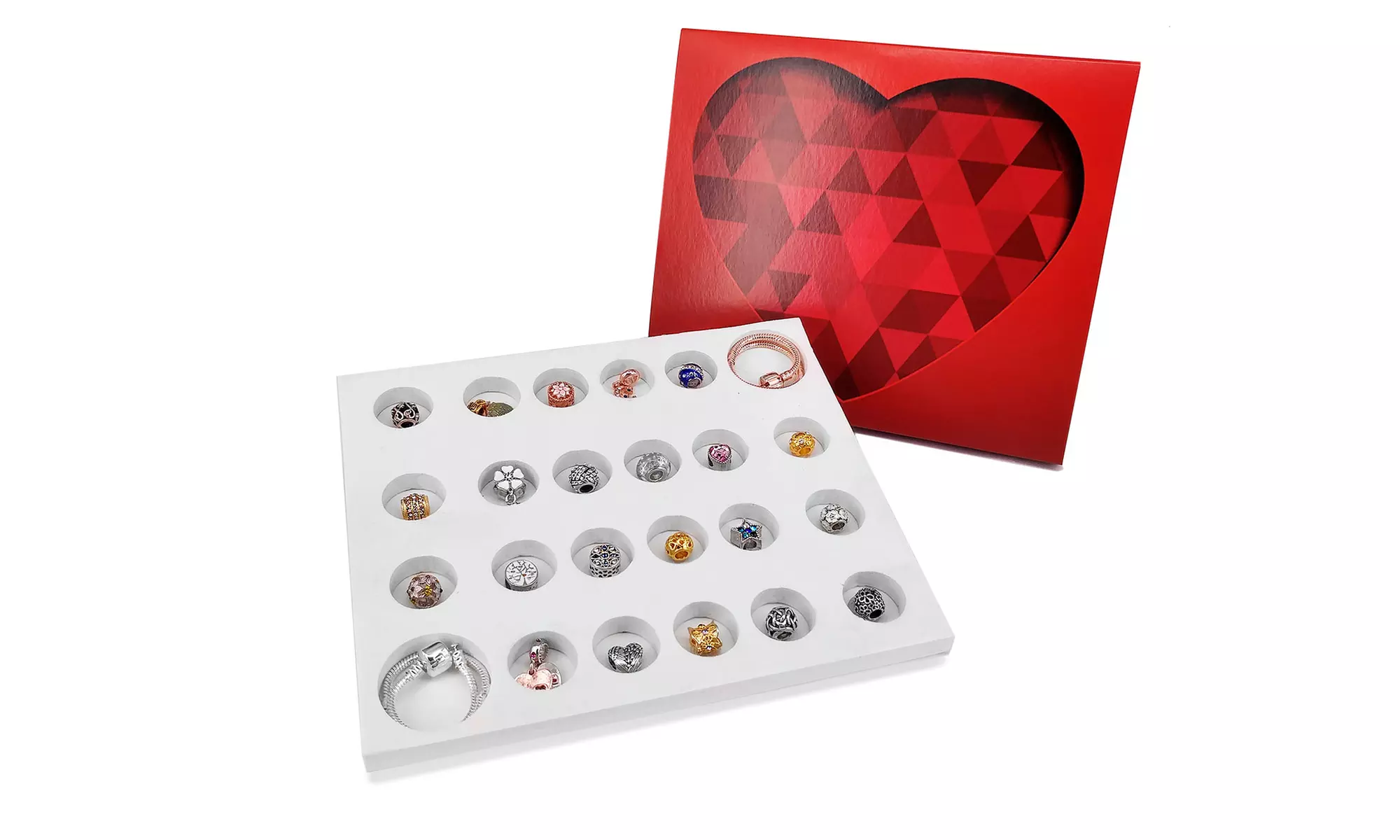 Coffret de 22 breloques bracelets avec cristaux Swarovski® | Groupon ...