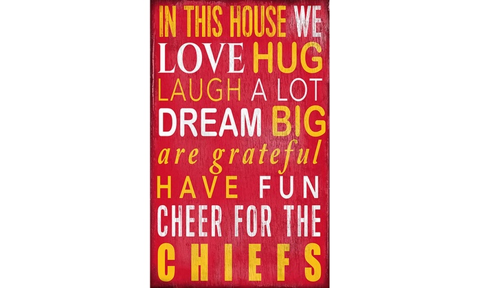 Up To 14% Off on NFL 12"x19" In This House Sign | Groupon Goods