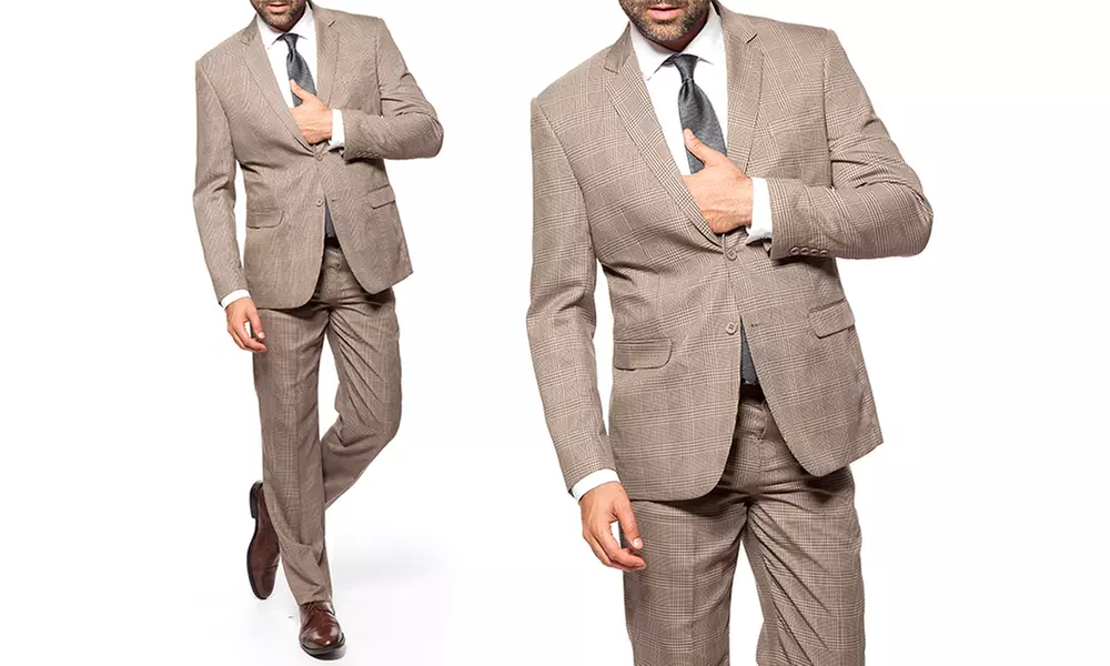 Mario Rossi Men's Slim-Fit Suit | Groupon Goods