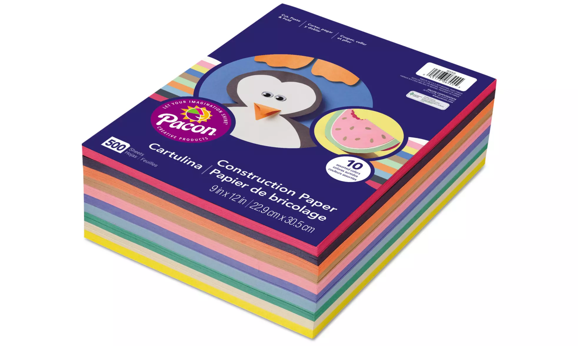 Pacon Rainbow-Colored Paper Ream | Groupon Goods