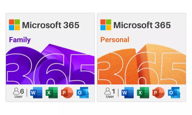 Microsoft 365 Family or Personal - 12-Month US Subscription - From $89 ...