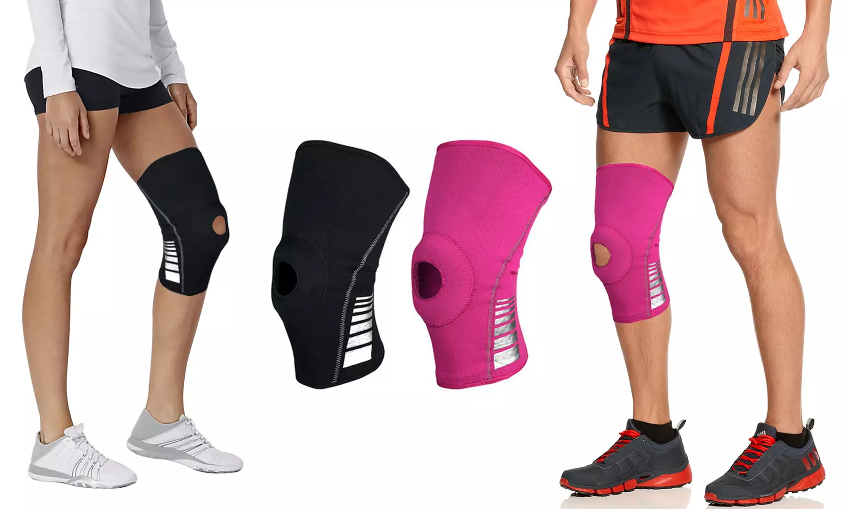 Reflective Knee Compression Wrap | Groupon Goods