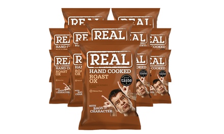 Up To 15% Off Real Hand Cooked Roast Ox Crisps - 24 x 35g Bags, Bold ...