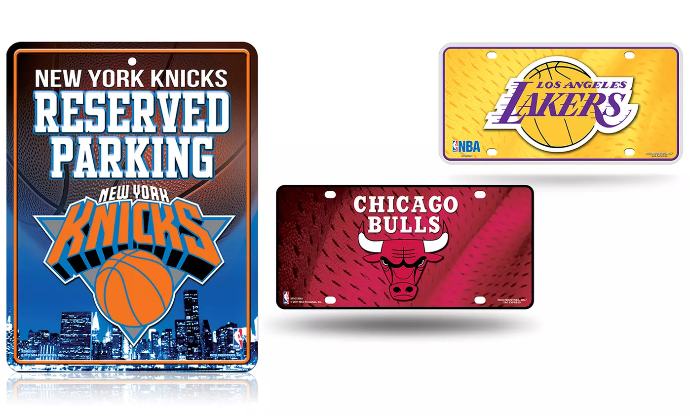NBA Metal Sign Set (2-Piece) | Groupon Goods