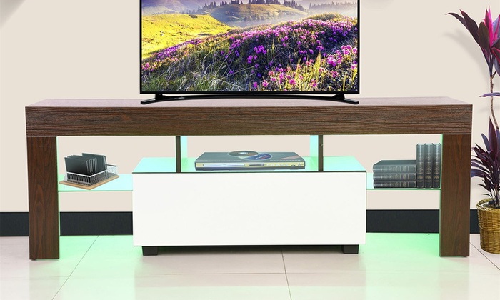 TV Stand with LED Lights | Groupon