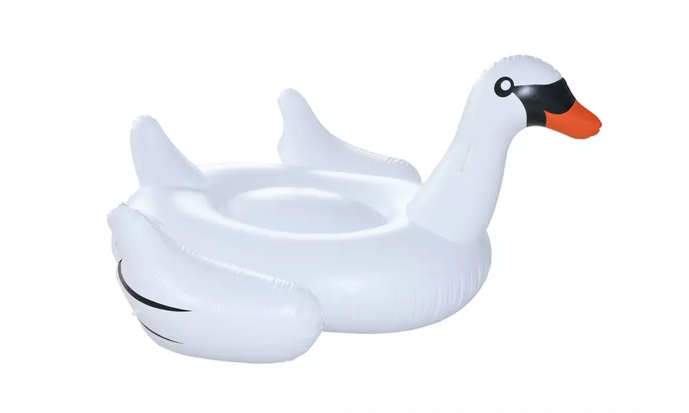 Inflatable 75" Swan Pool Toy | Groupon Goods