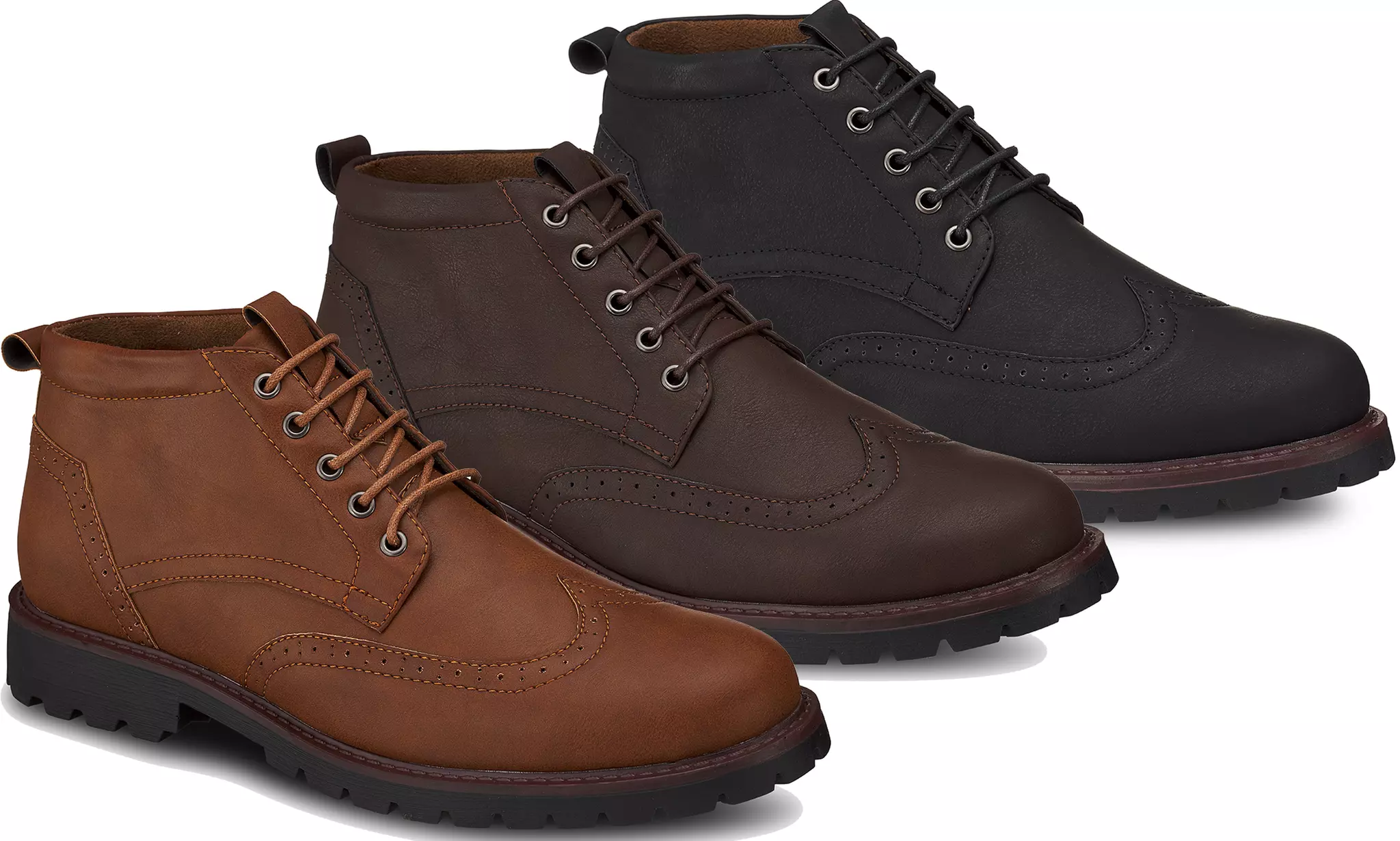 Men's Wingtip Chukka Boots | Groupon Goods