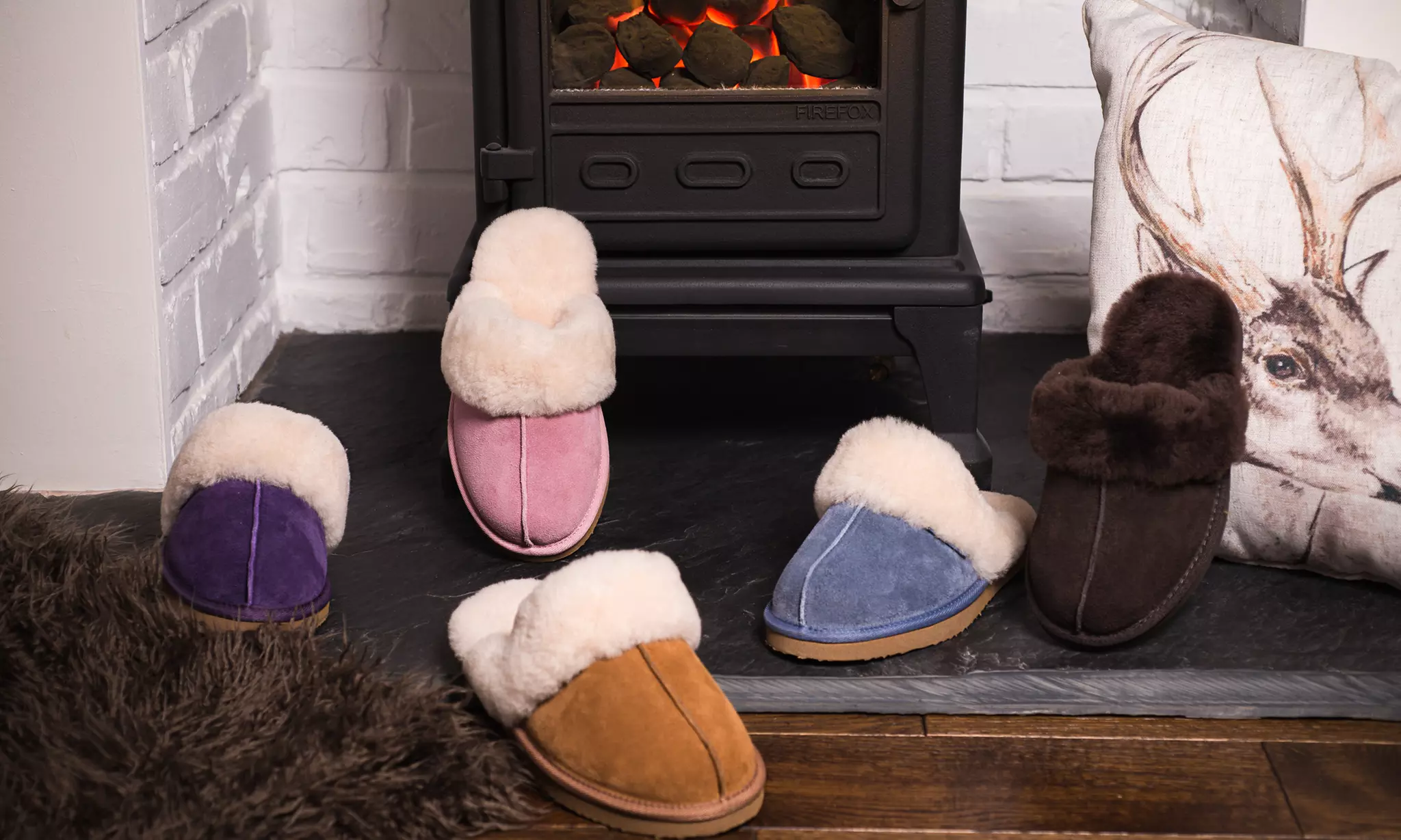 Up To 25% Off on Redfoot Ladies Sheepskin Slippers | Groupon Goods