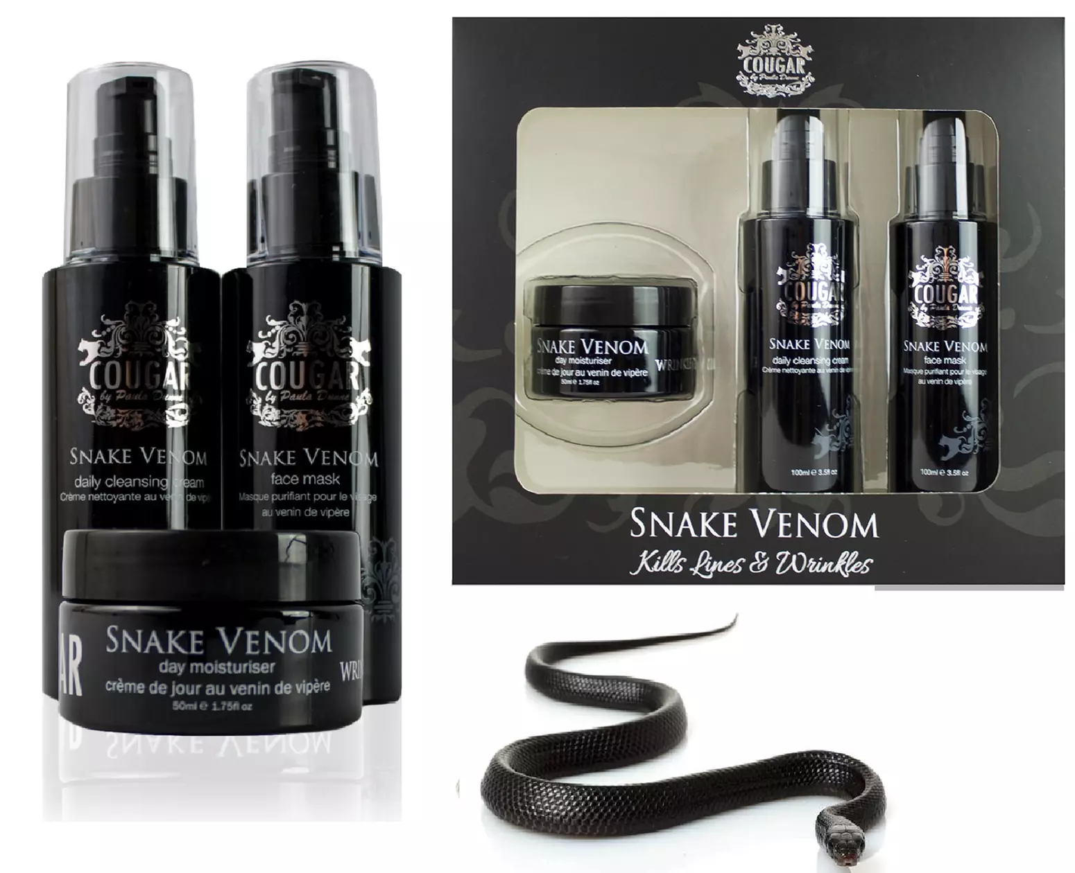 Snake Venom Skincare Set (3-Pc.) | Groupon Goods