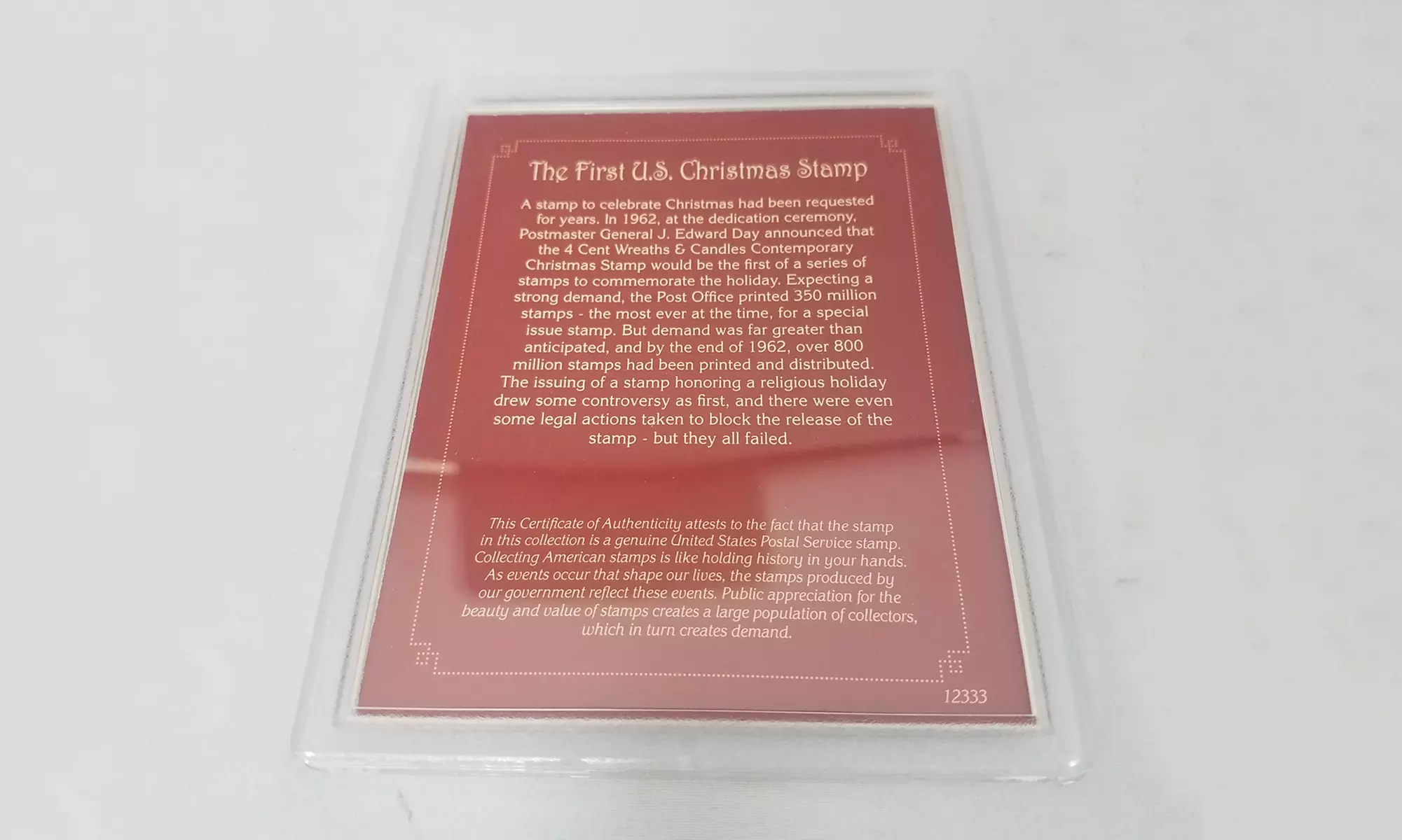 The First U.S. Christmas Stamp | Groupon Goods