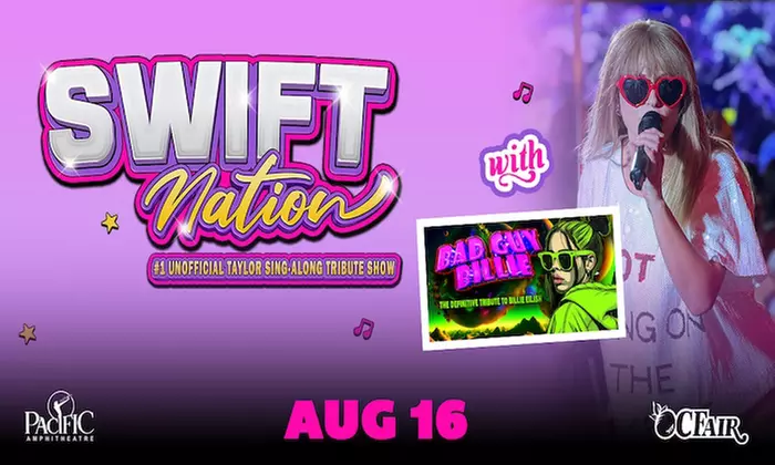 Swift Nation Live Band Taylor Sing Along Bad Guy Billie Costa Mesa 2025 ...