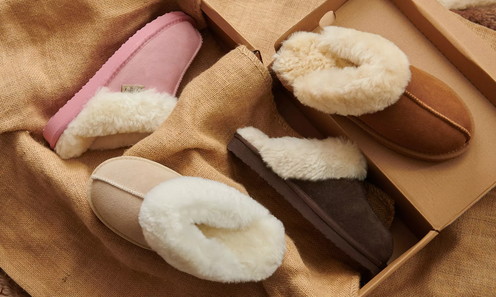Up To 56% Off on Snow Paw Women’s Sheepskin Slippers | Groupon Goods