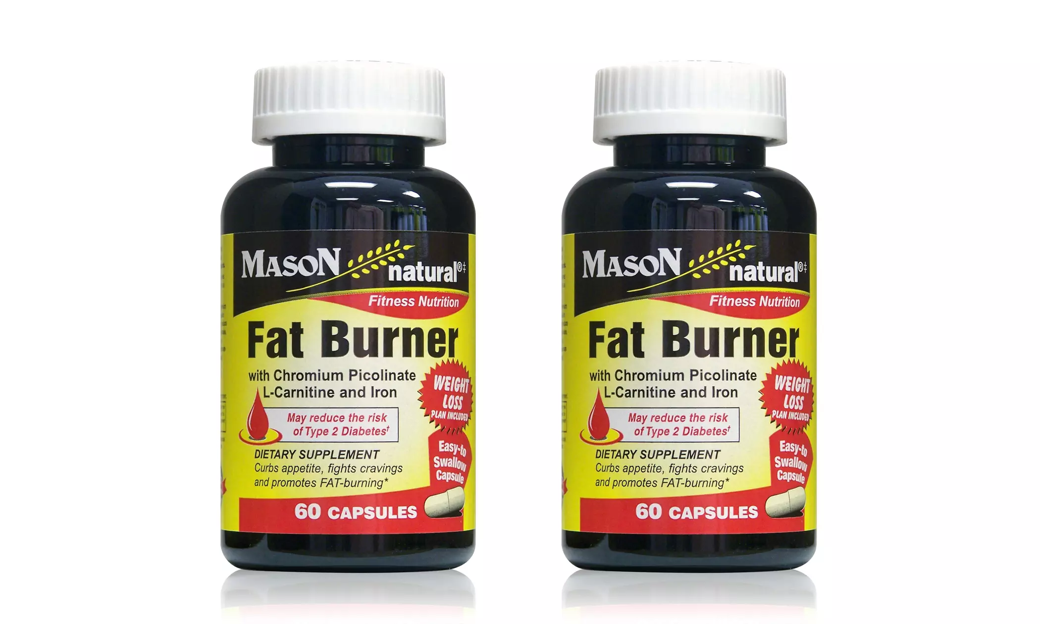 2-Pack Mason Natural Fat Burner | Groupon Goods